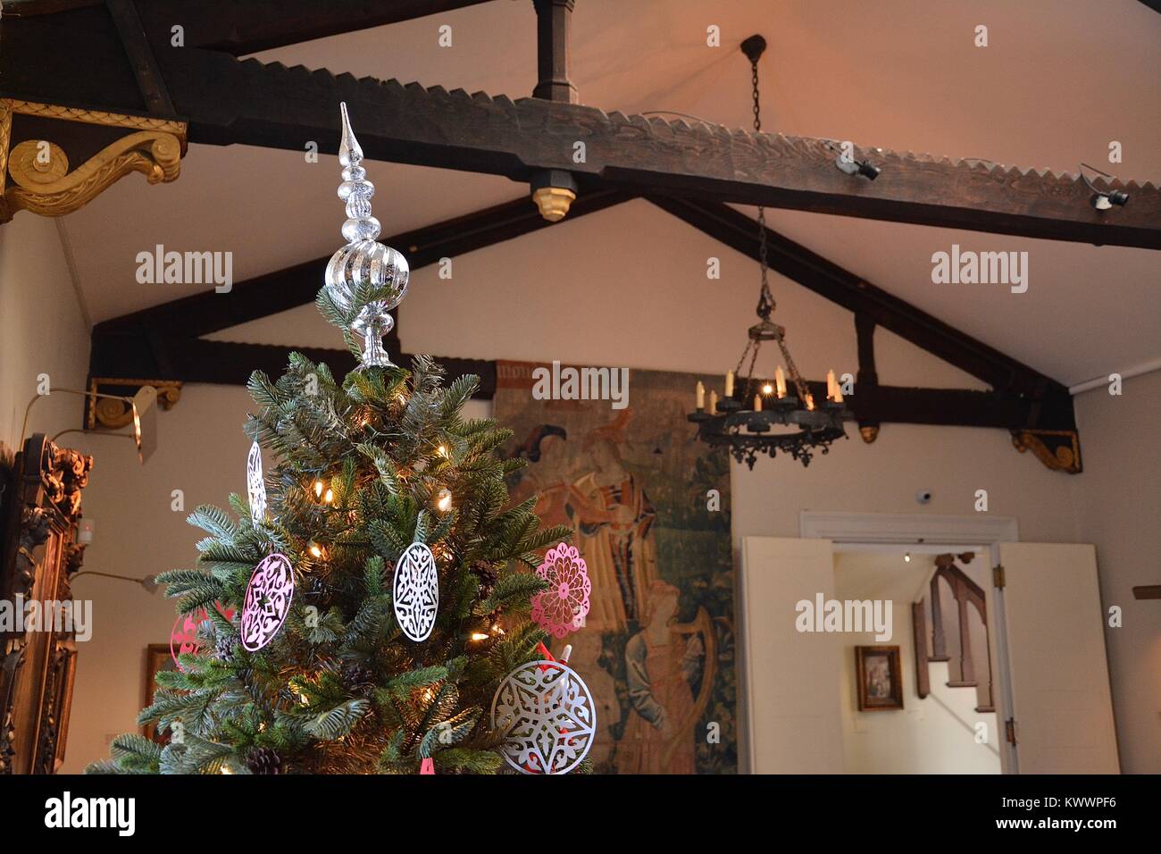 The Hyde Collection/Museum decorated for the Christmas and Holiday ...