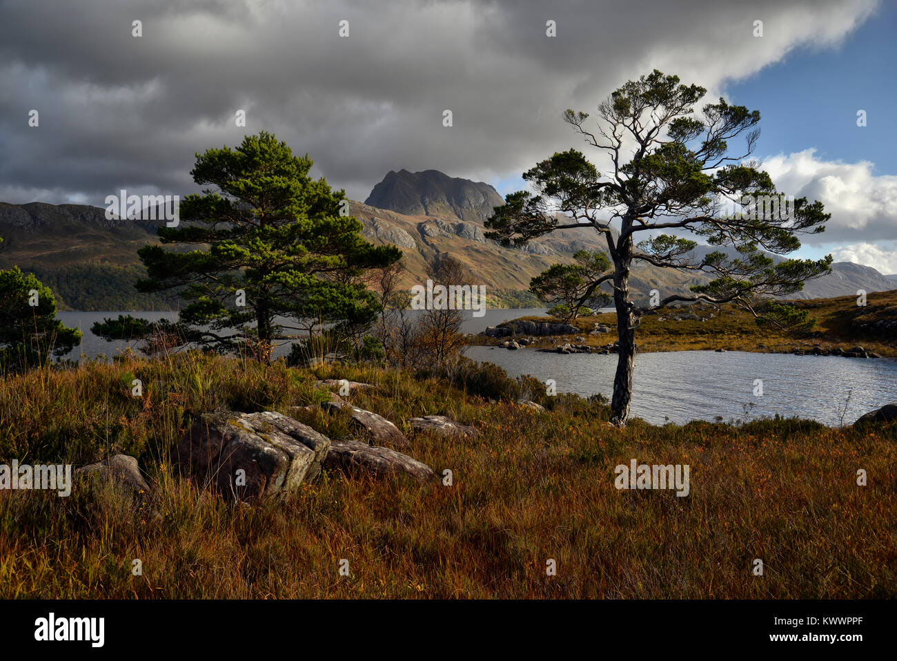 Loch Maree and Slioch Stock Photo - Alamy