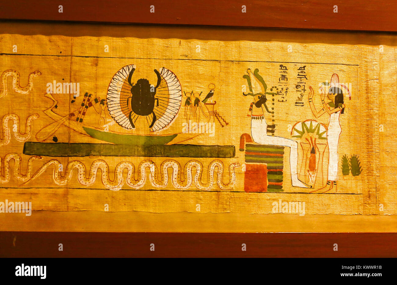 Ancient Egyptian papyrus scrolls on display in the Egyptian Museum of ... Ancient Egyptian papyrus scrolls on display in the Egyptian Museum of ...