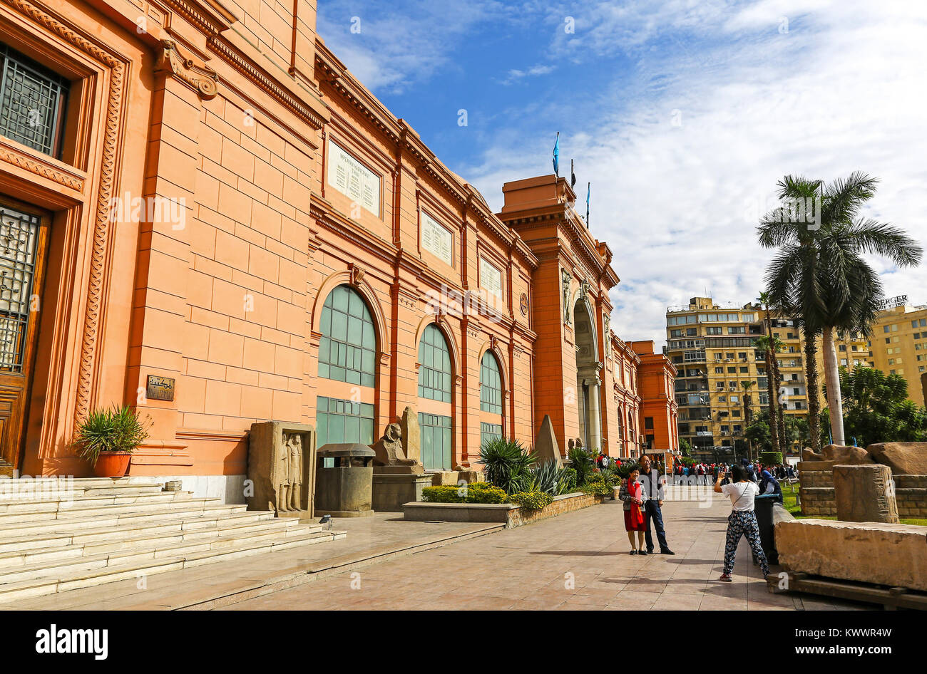 Facade of egyptian museum hi-res stock photography and images - Alamy