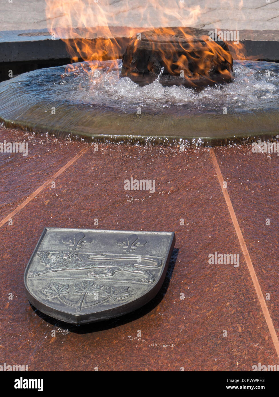 Centennial Flame, Parliament Hill, Ottawa, Ontario, Canada Stock Photo ...