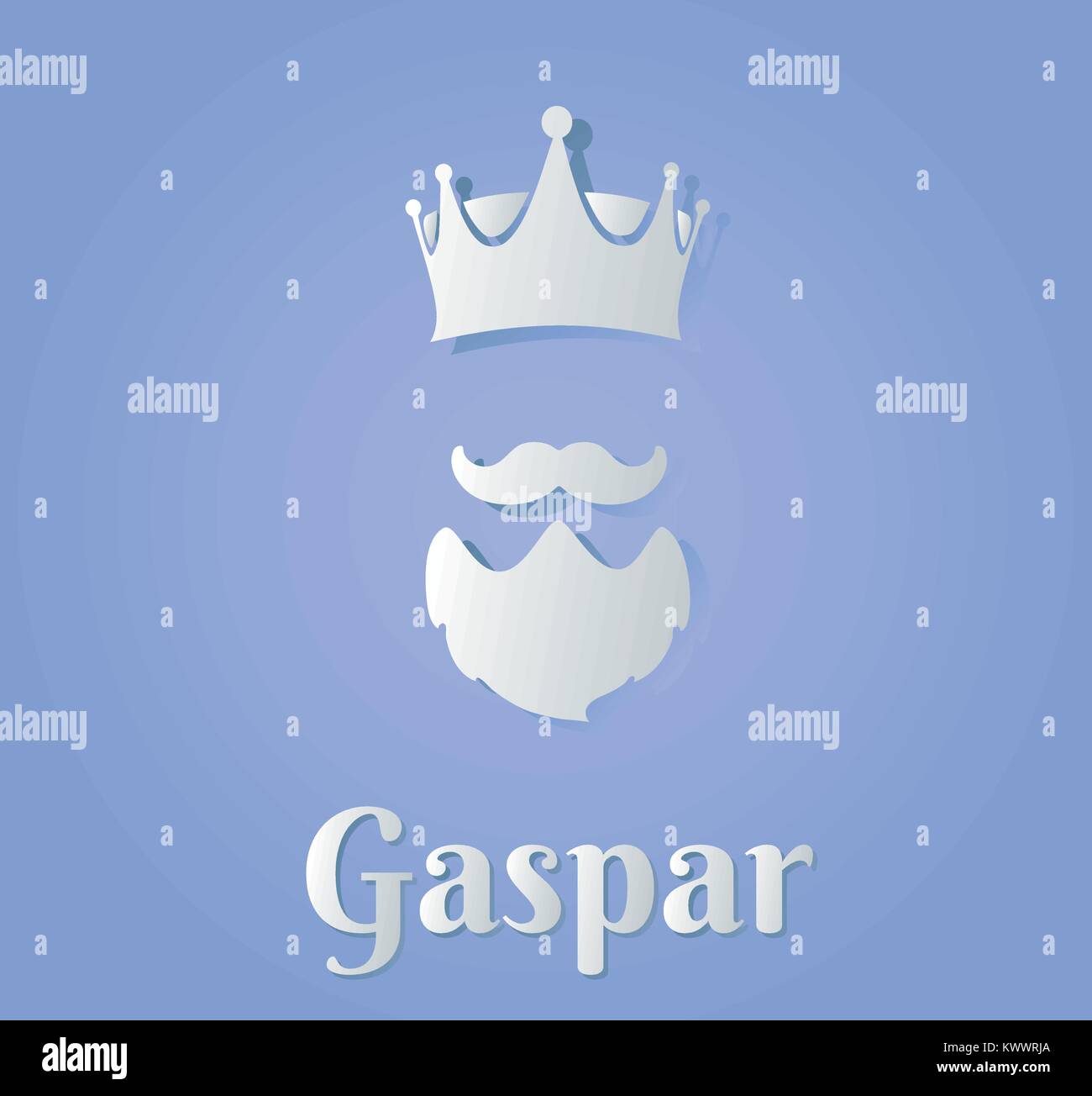 icon of the wise men with their names written, Gaspar, Baltasar and ...