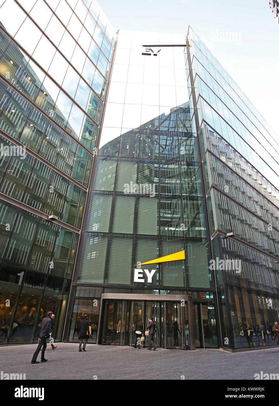 A view of the Ernst and Young offices in More London Riverside, London ... A view of the Ernst and Young offices in More London Riverside, London ...