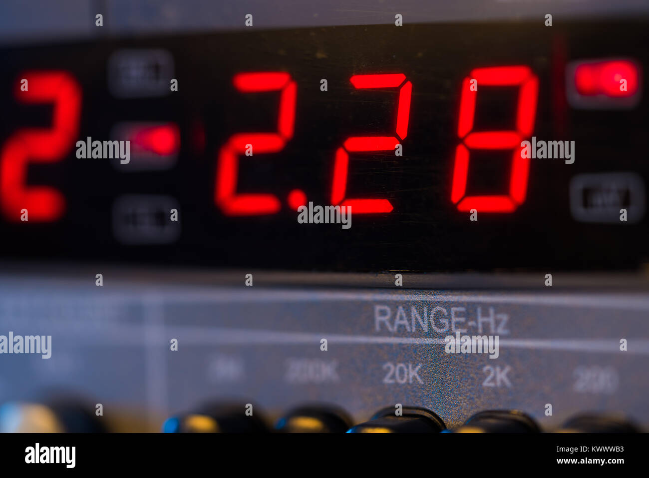 display of electronic measuring instrument Stock Photo - Alamy