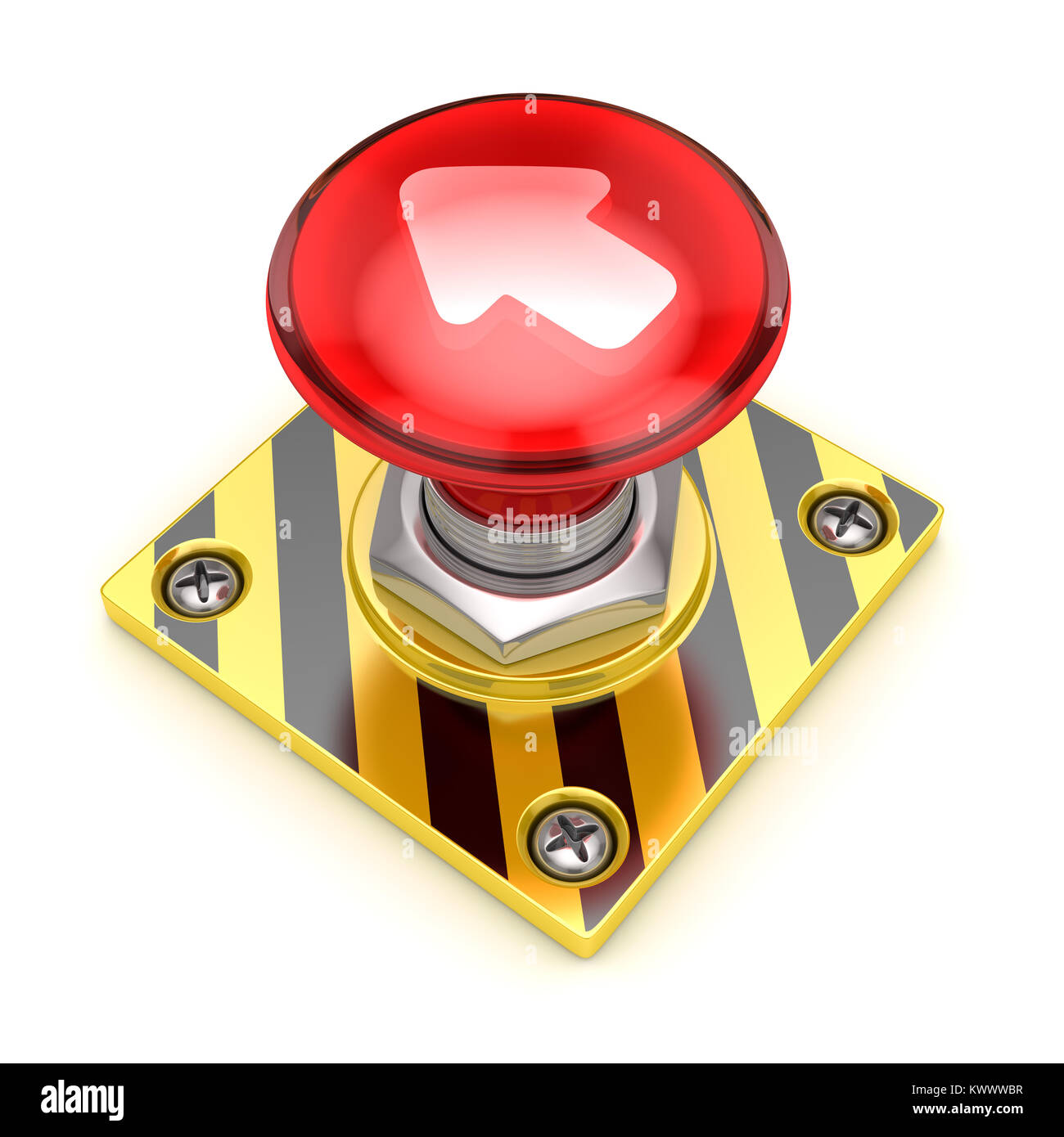 Push Button - Upload , This is a 3d rendered computer generated image ...