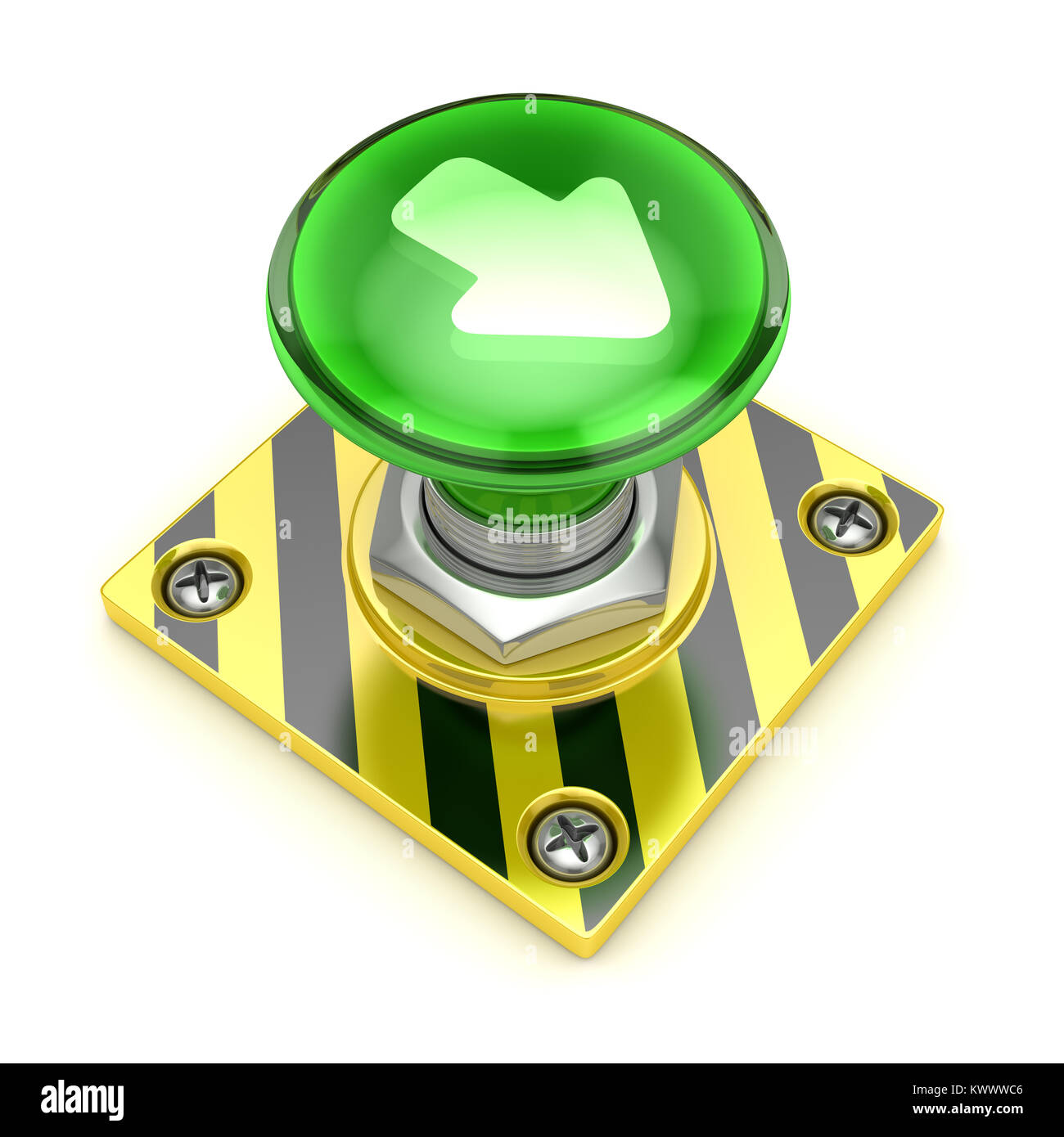 Push Button - Download , This is a 3d rendered computer generated image ...