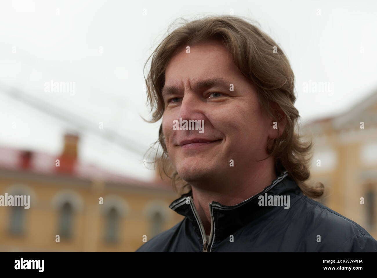 St. Petersburg, Russia - July 12, 2017: Bass Denis Sedov before the ...