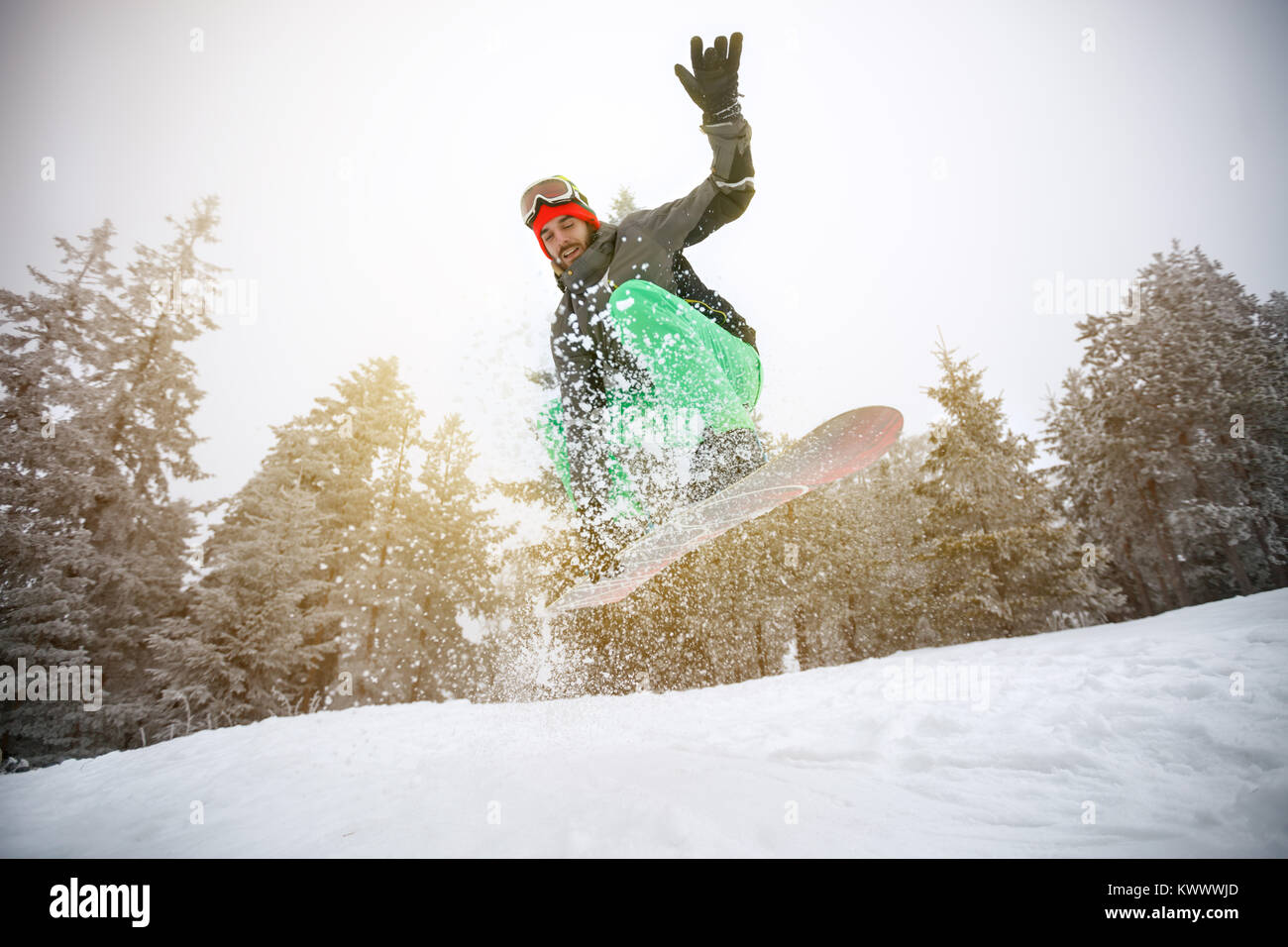 Male skier action hi-res stock photography and images - Alamy