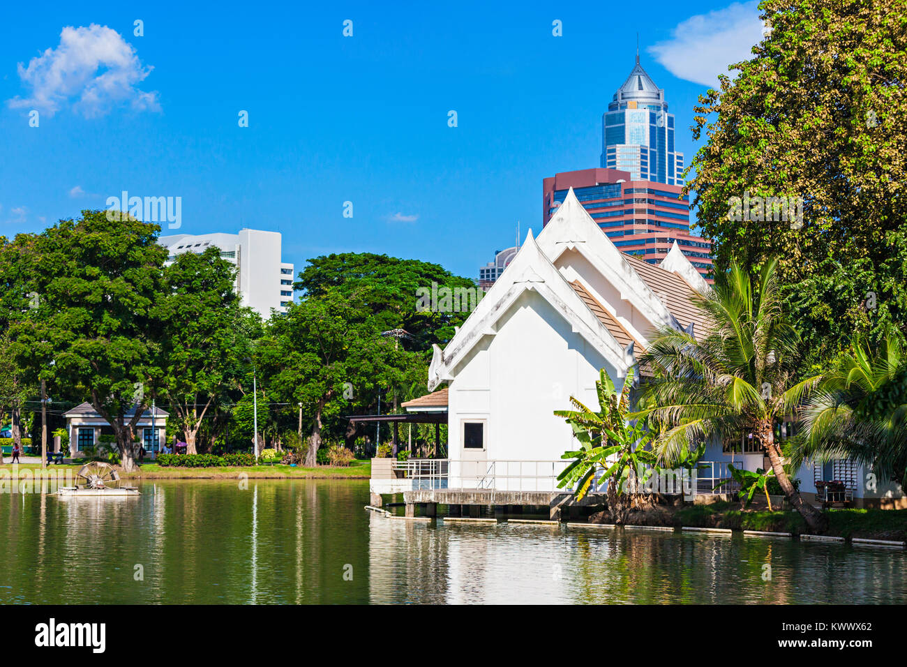 Lumphini Park is a 57.6-hectare park in central Bangkok, Thailand Stock ...