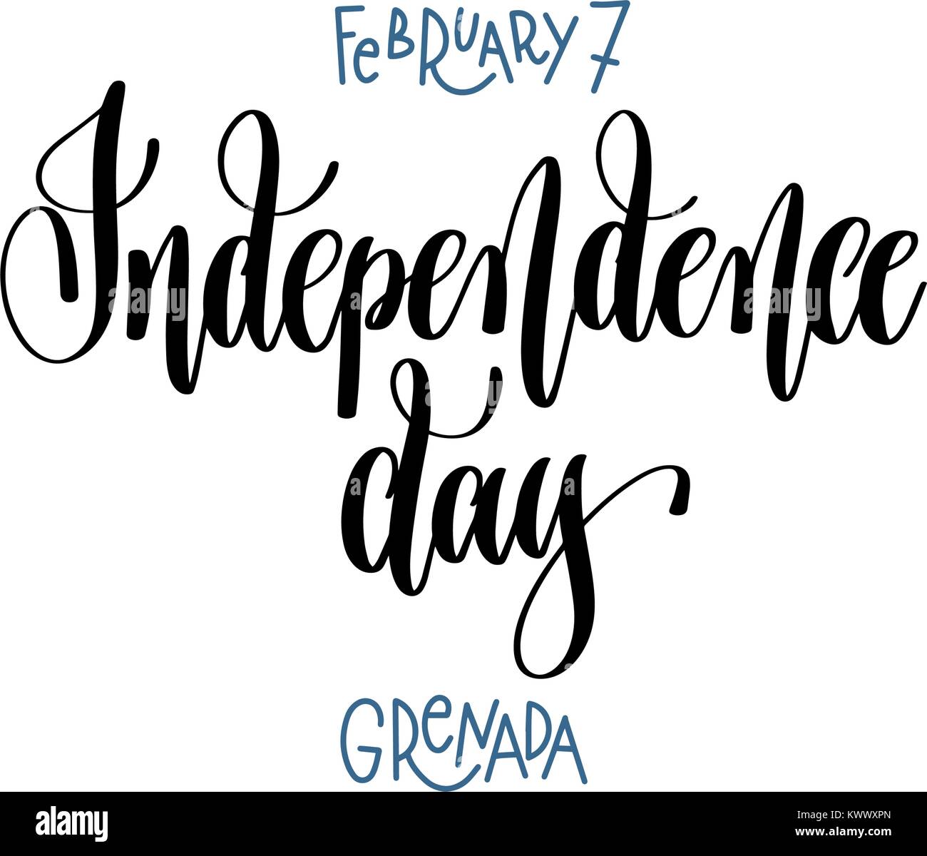 Happy independence day handwritten calligraphy hi-res stock photography ...