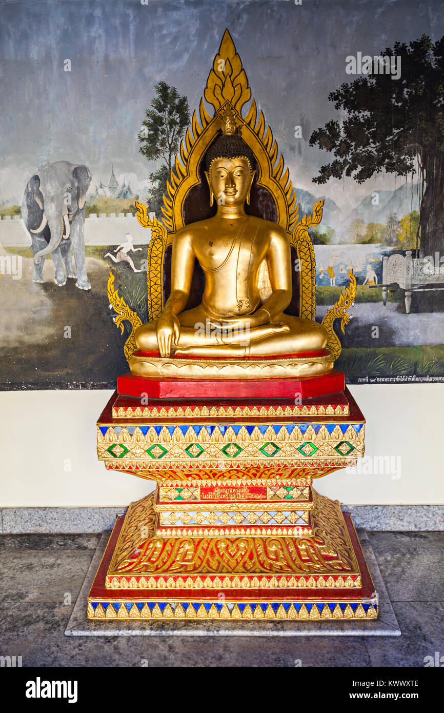 Buddha statue at Wat Doi Suthep. It is a Theravada buddhist temple near ...