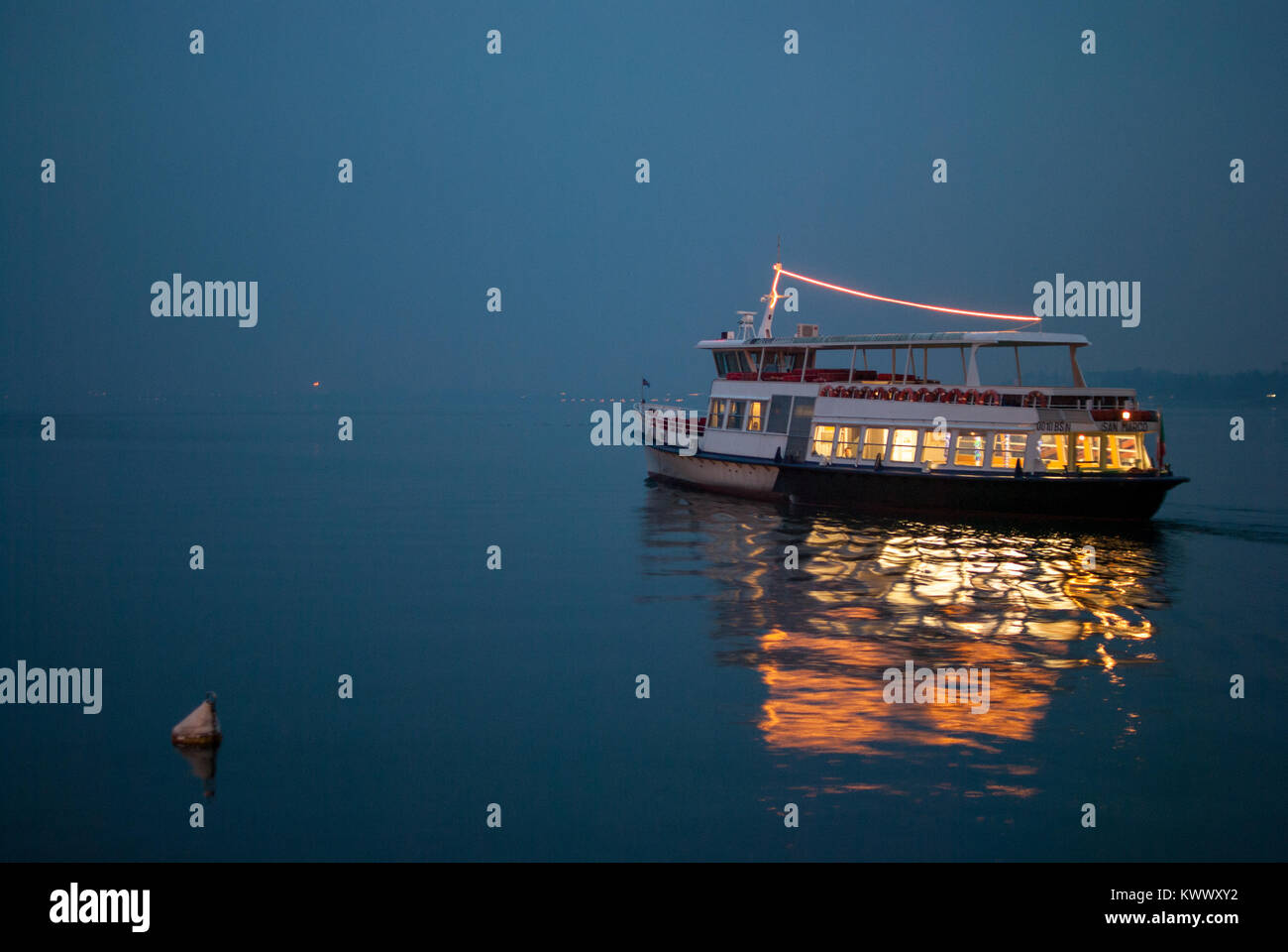 Light on red ferry hi-res stock photography and images - Alamy