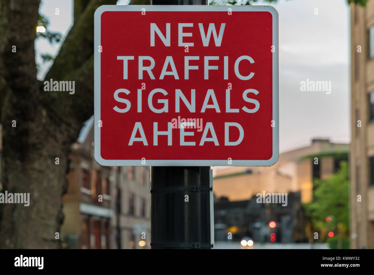 Signal Ahead Sign