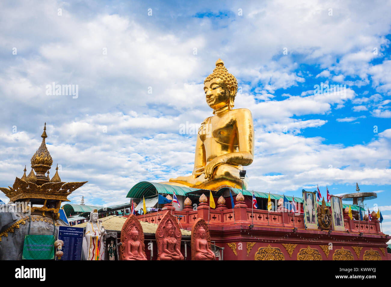 Buddha statue at Golden Triangle, Chiang Rai Province, Thailand Stock ...