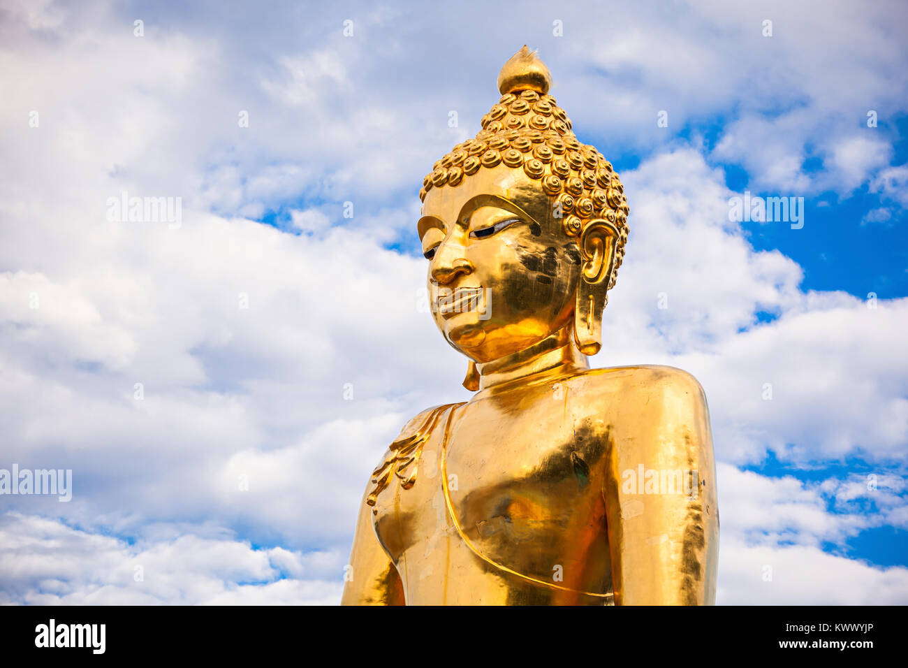 Buddha statue at Golden Triangle, Chiang Rai Province, Thailand Stock ...