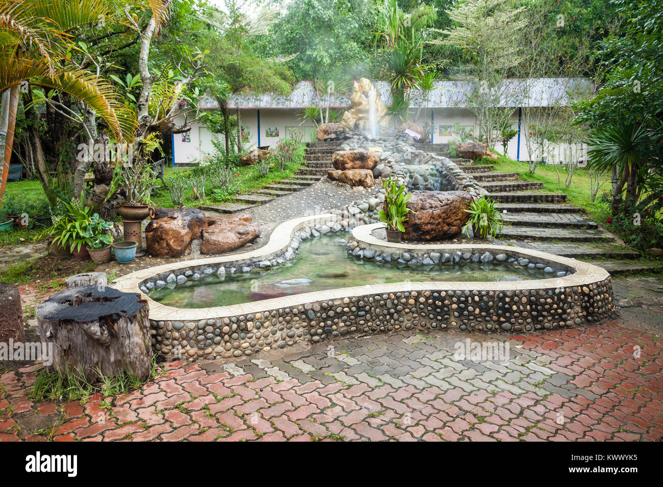 CHIANG RAI, THAILAND - NOVEMBER 04, 2014: Thaweesin Hot Spring, Chiang ...