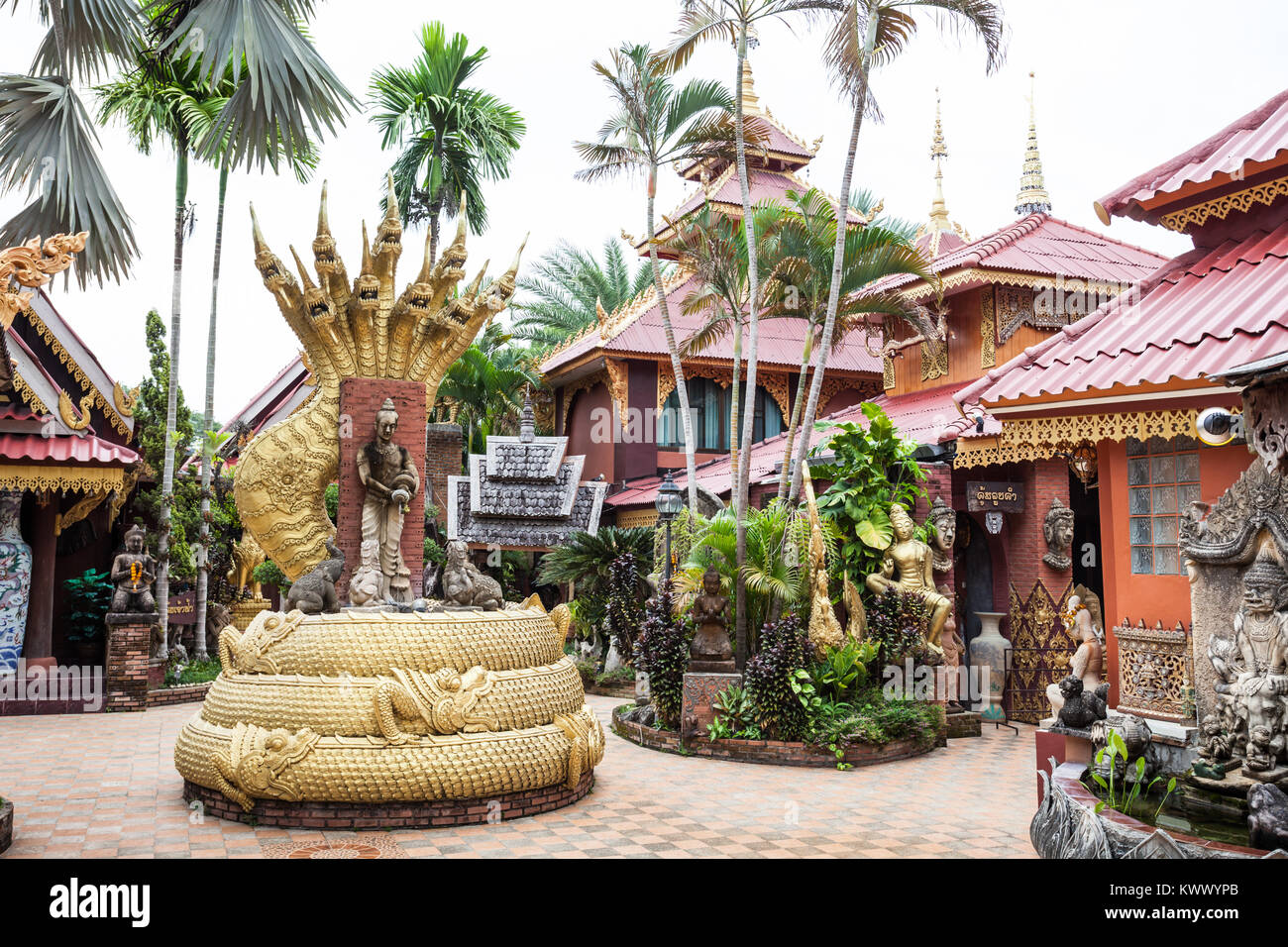 Oub Kham Museum in Chiang Rai, Thailand Stock Photo - Alamy