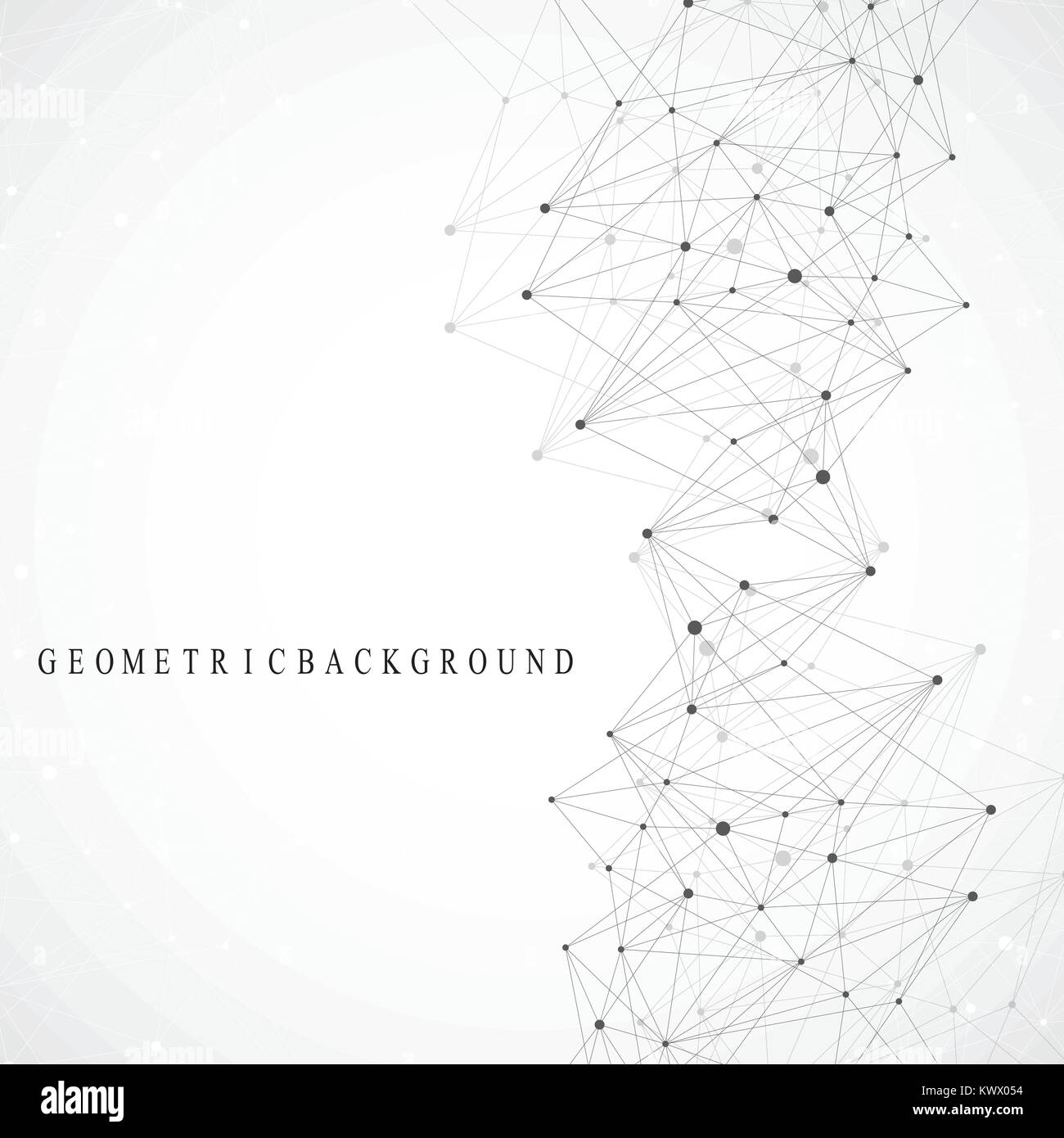 Global network connection. Network and big data visualization ...