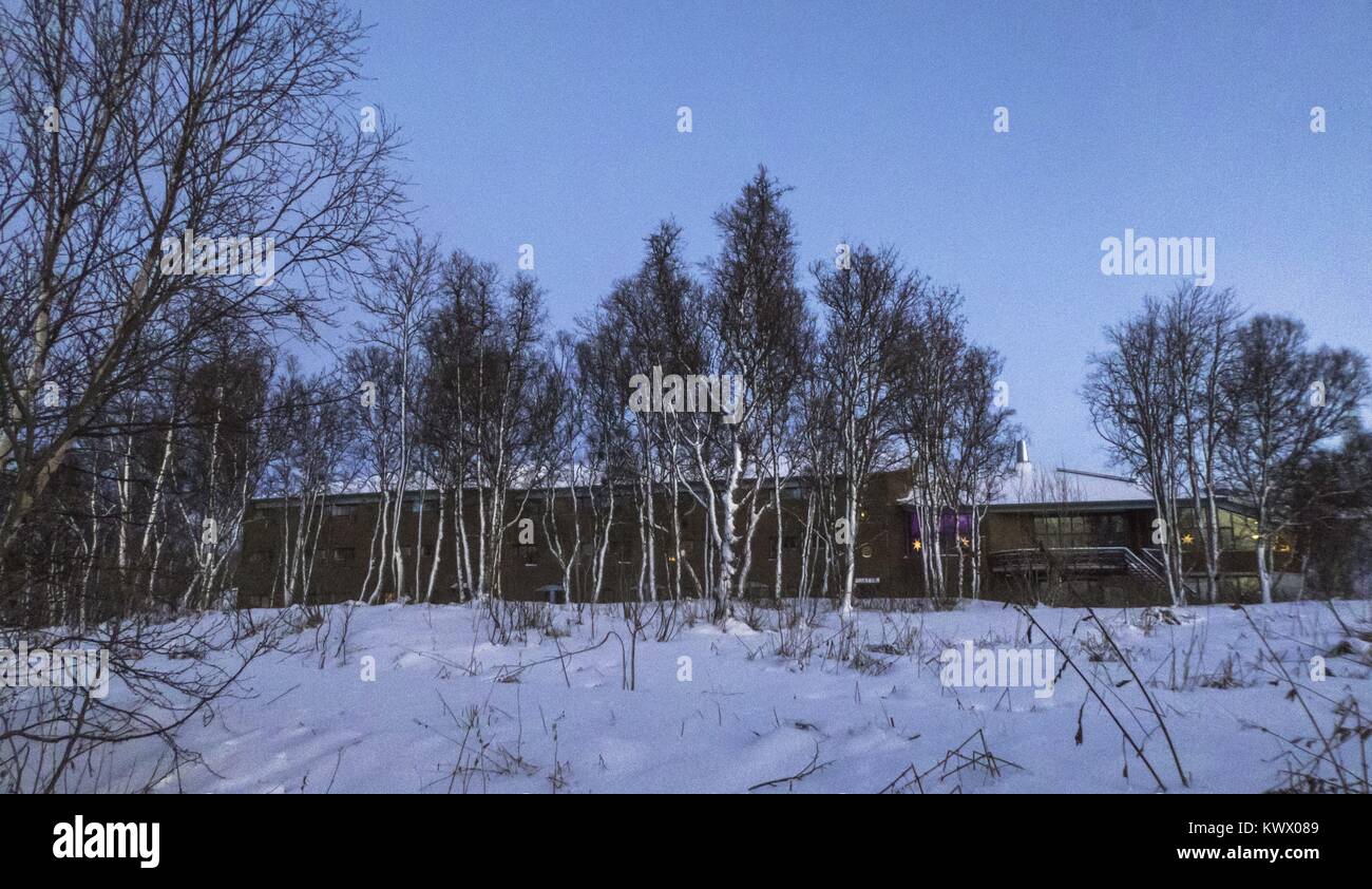 snow winter in Tromso, december 2017 | usage worldwide Stock Photo - Alamy