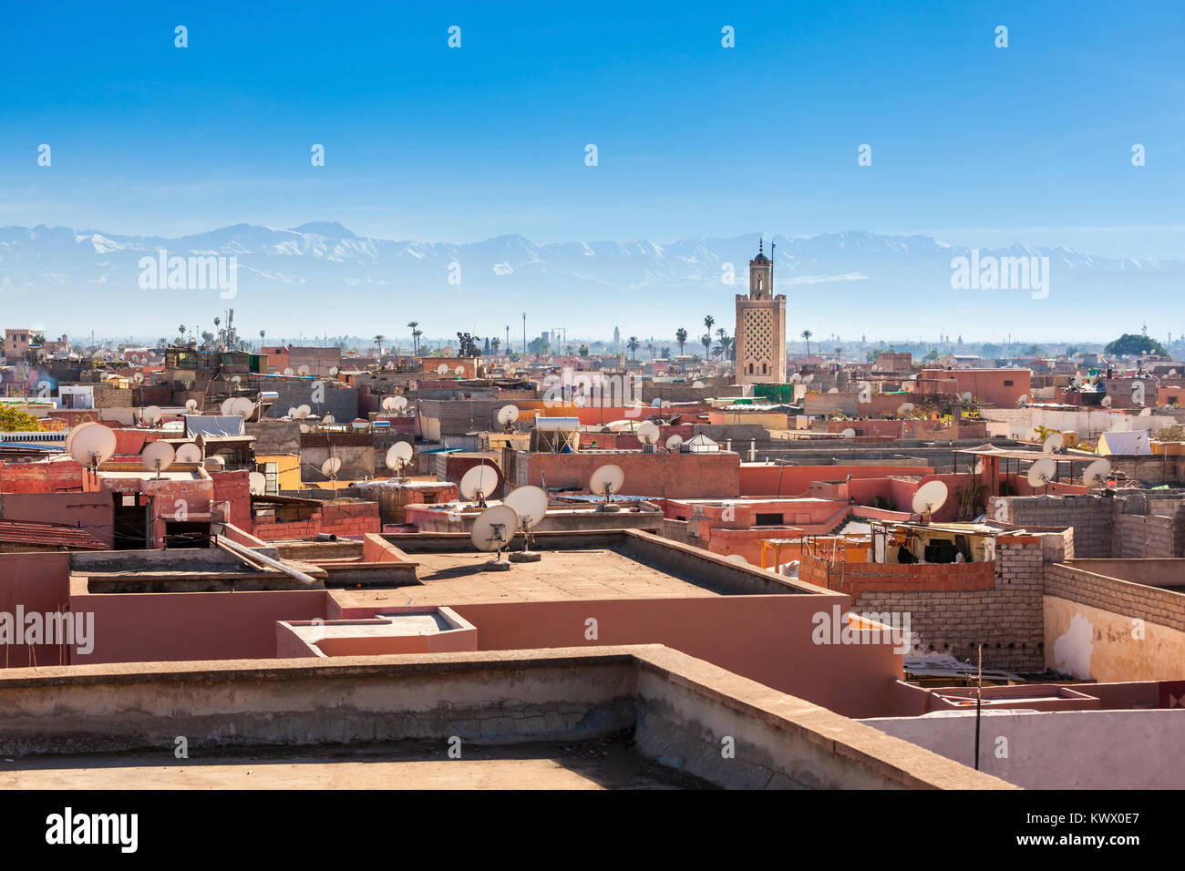Morocco marrakech aerial view hi-res stock photography and images - Alamy