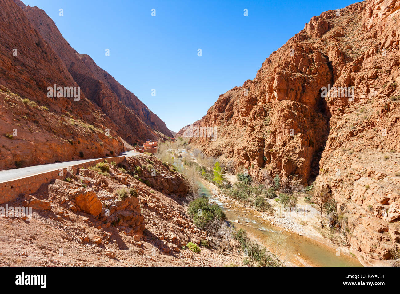 Dades Gorge is a gorge of the Dades River and lies between the Atlas ...