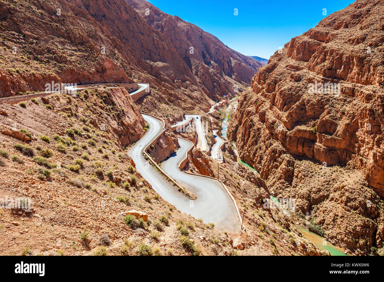 Dades Gorge is a gorge of the Dades River and lies between the Atlas ...