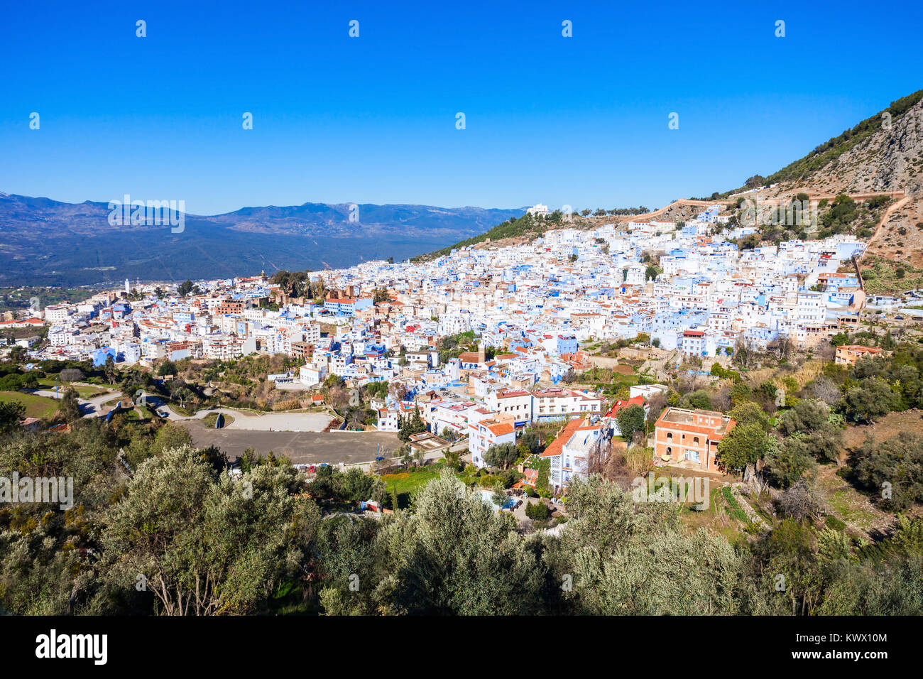 Aerial view of chefchaouen hi-res stock photography and images - Alamy