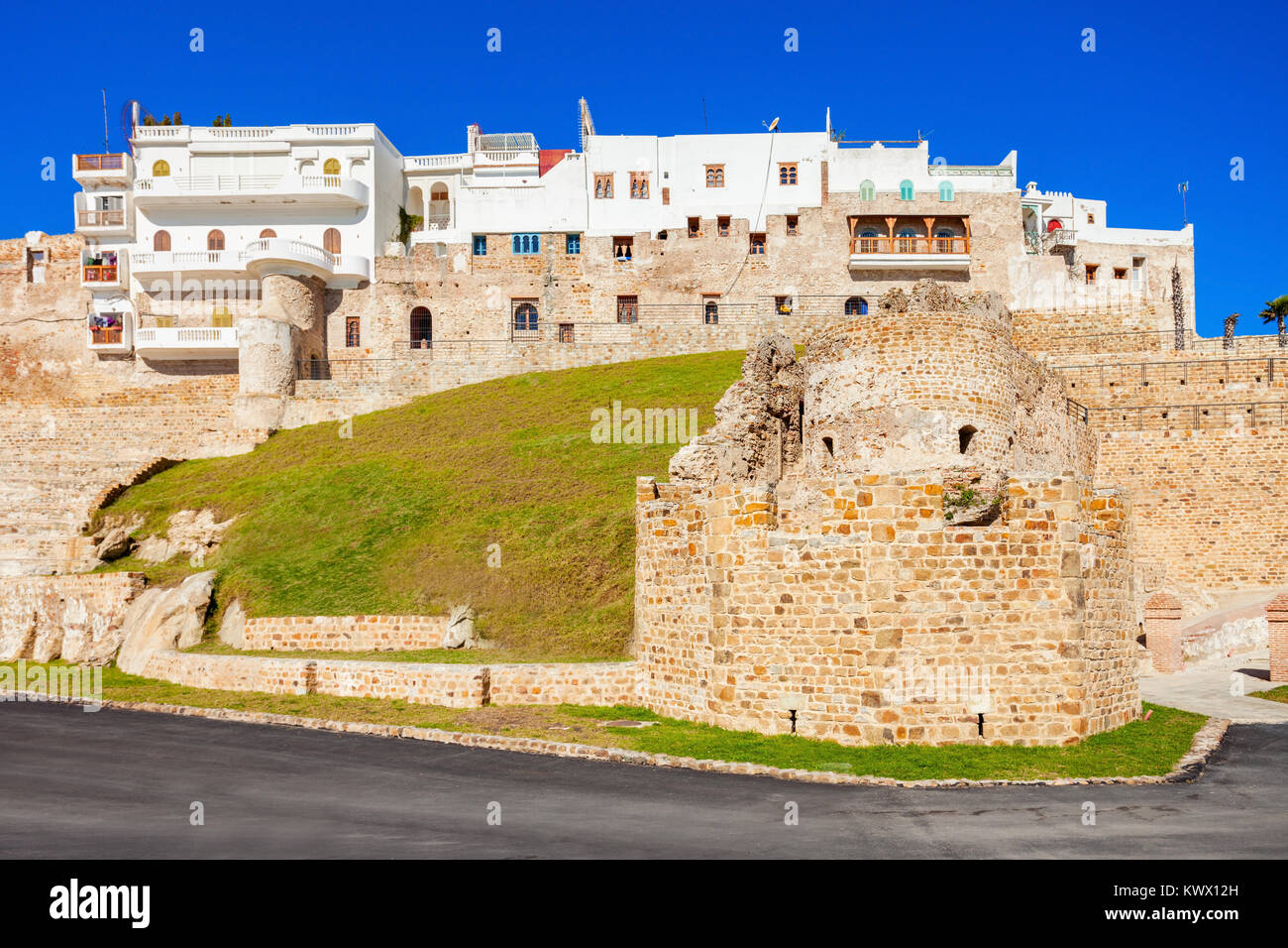 Tangier medina in Morocco. Tangier is a major city in northern Morocco ...