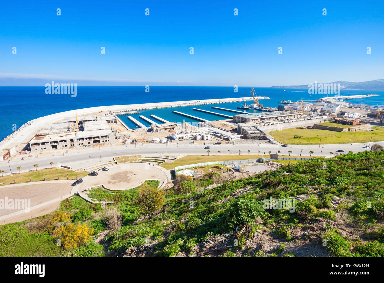 Tangier port aerial view hi-res stock photography and images - Alamy