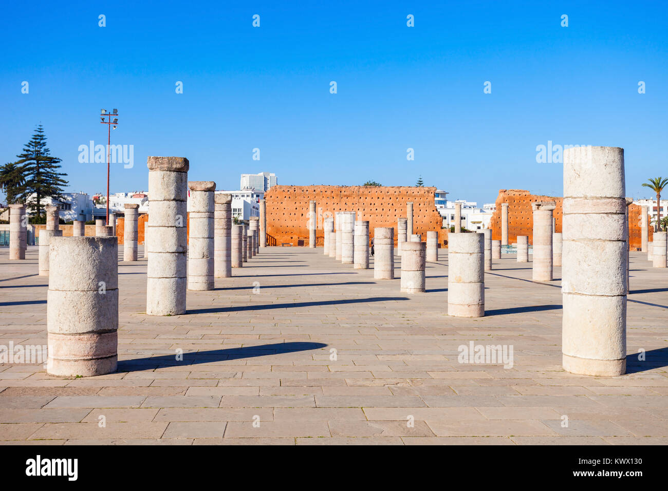 Hassan Tower or Tour Hassan is the minaret of an incomplete mosque in ...