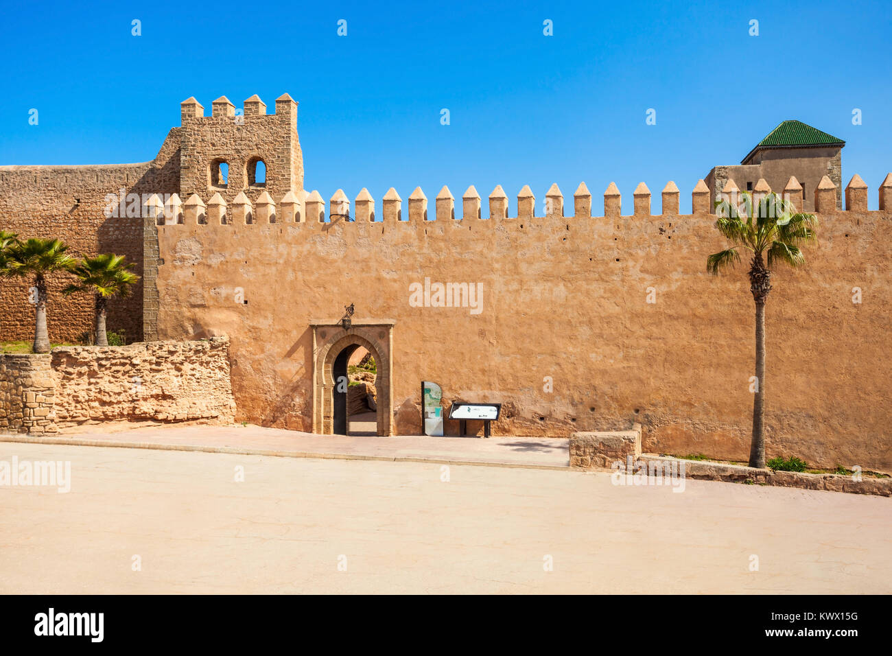 The Kasbah of the Udayas Museum in Rabat in Morocco. The Kasbah of the ...