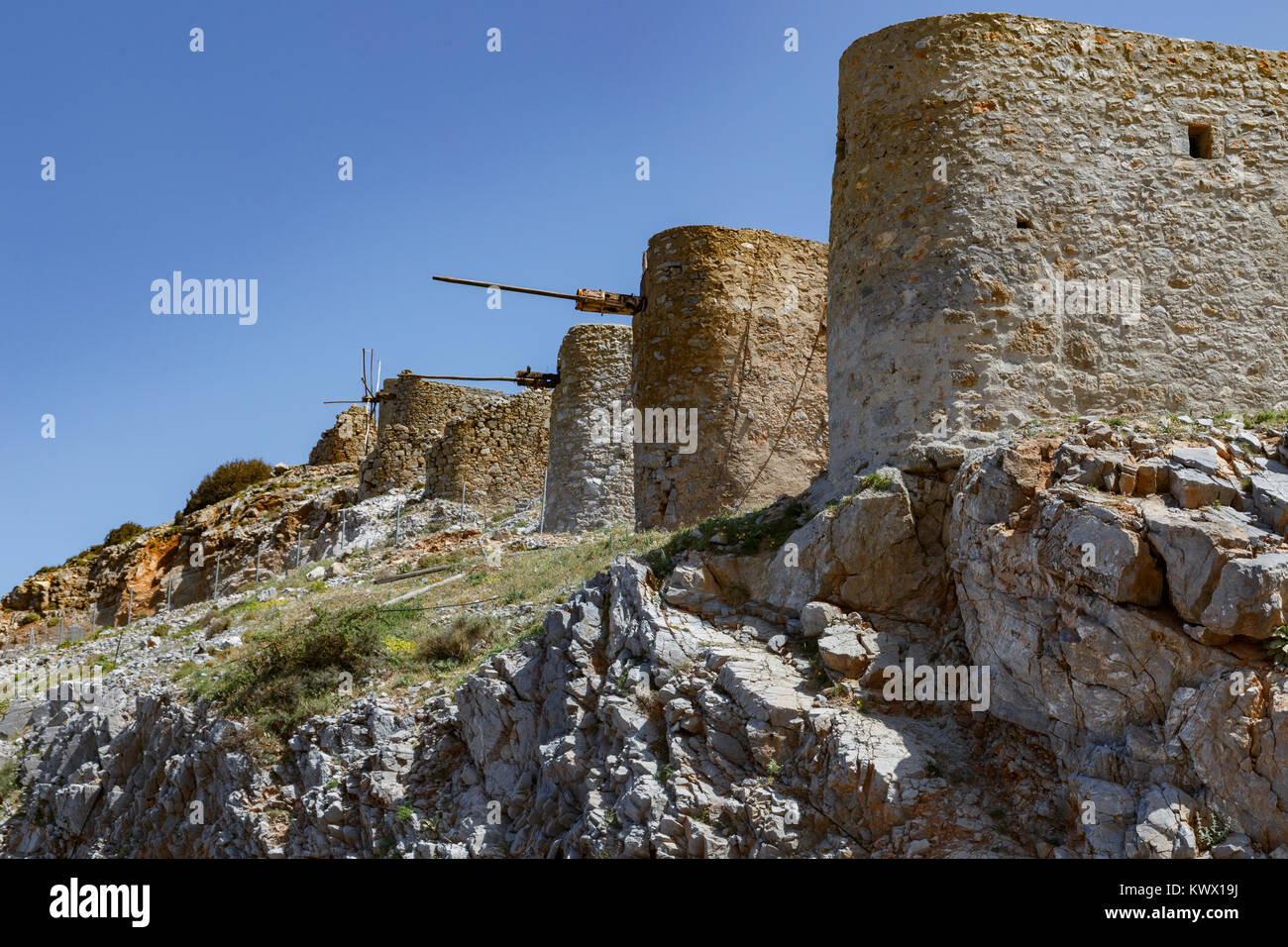 winmills from rock Stock Photo - Alamy