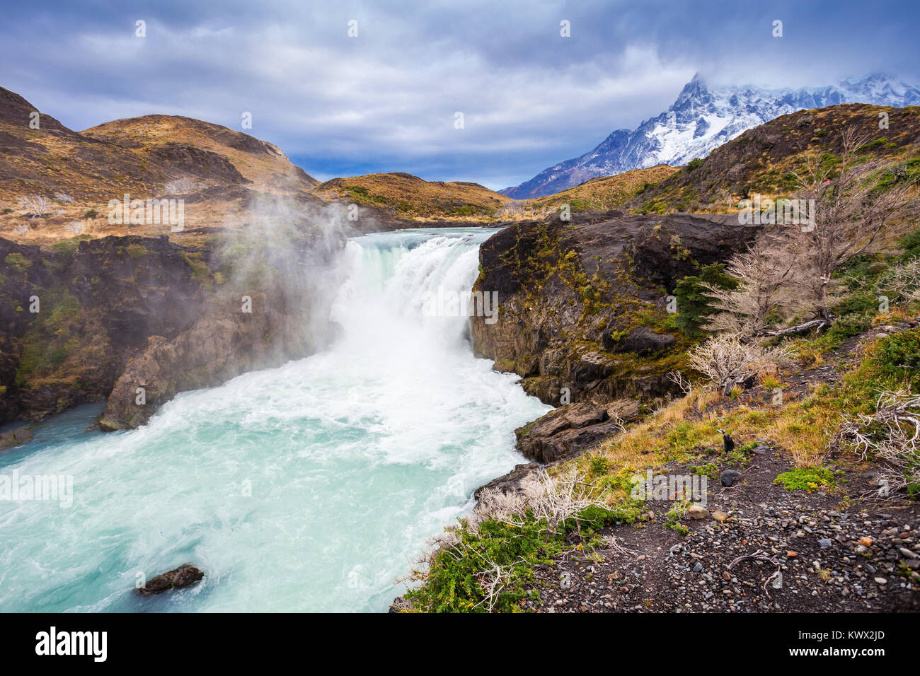 The Salto Grande is a waterfall on the Paine River, after the ...