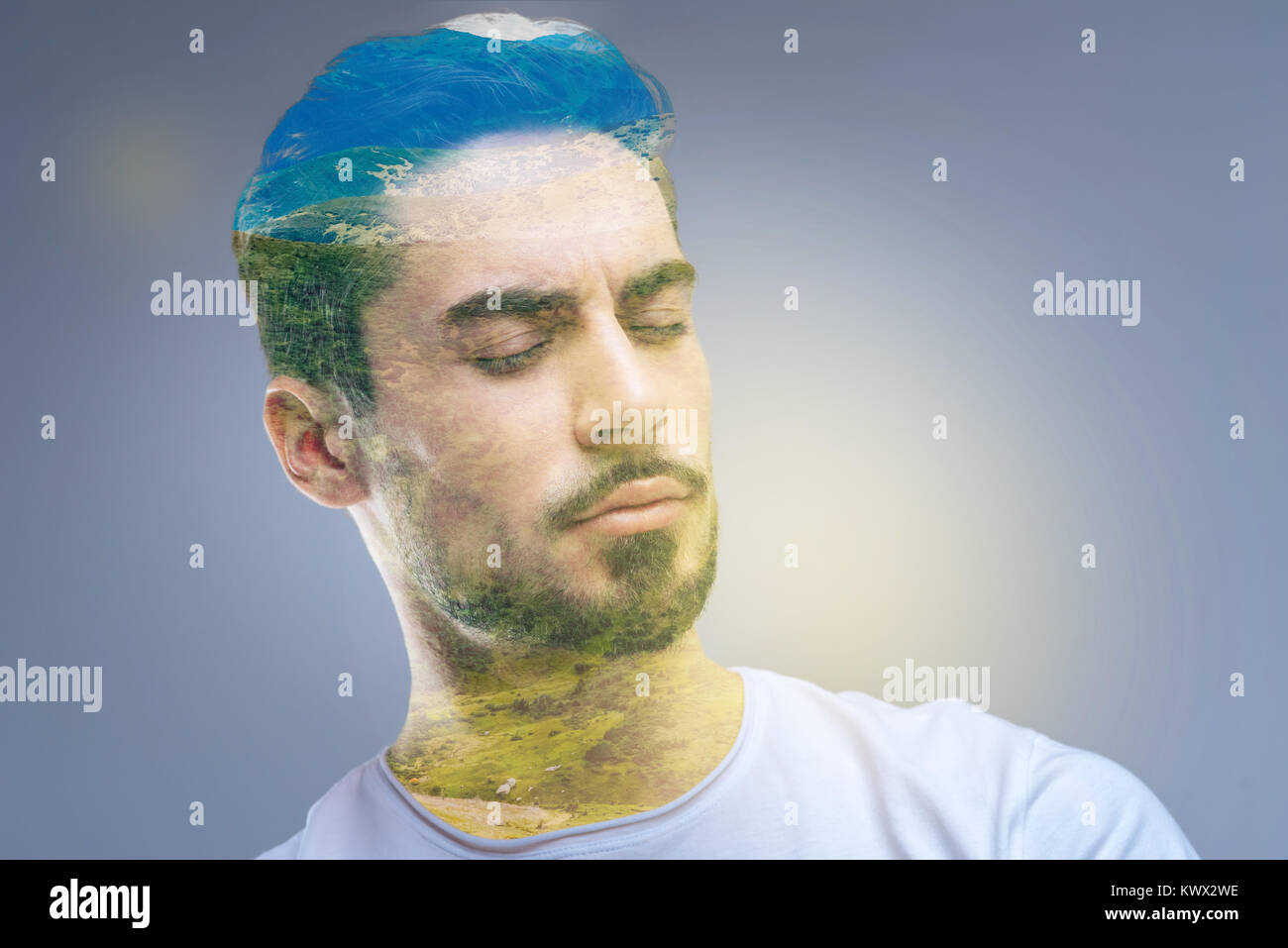 Young creative man thinking feeling hi-res stock photography and images ...