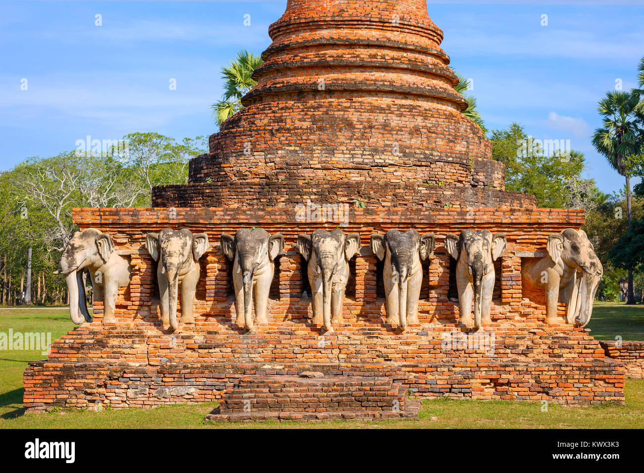 Wat Sorasak Temple at Sukhothai Historical Park, a UNESCO World ...
