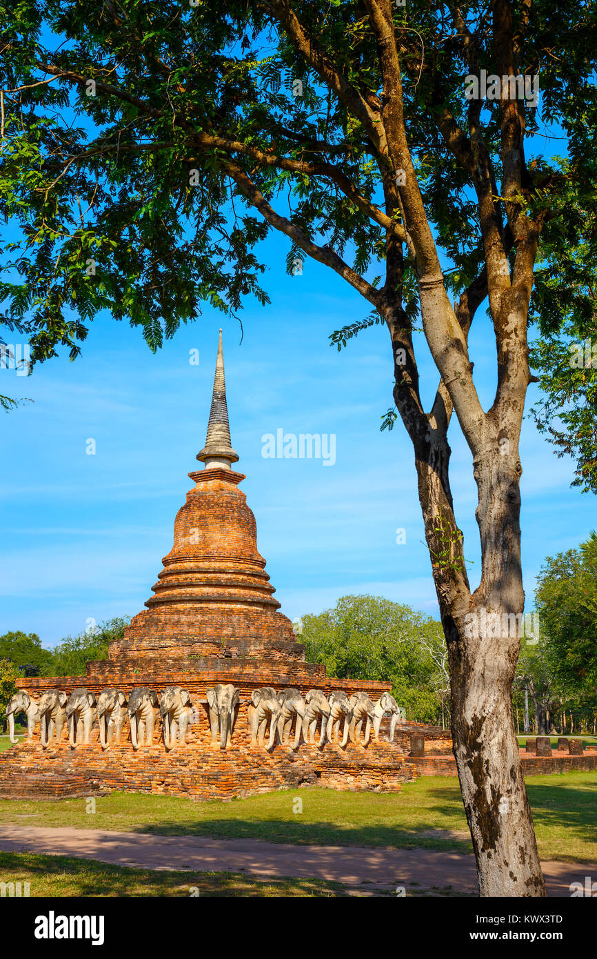 Wat Sorasak Temple at Sukhothai Historical Park, a UNESCO World ...