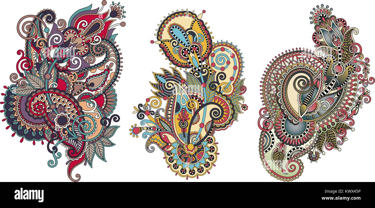 Eastern floral border design hi-res stock photography and images - Alamy