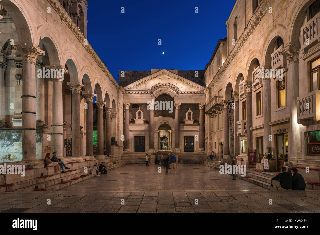 Peristyle, Diocletian Palace, Split, Croatia Stock Photo - Alamy