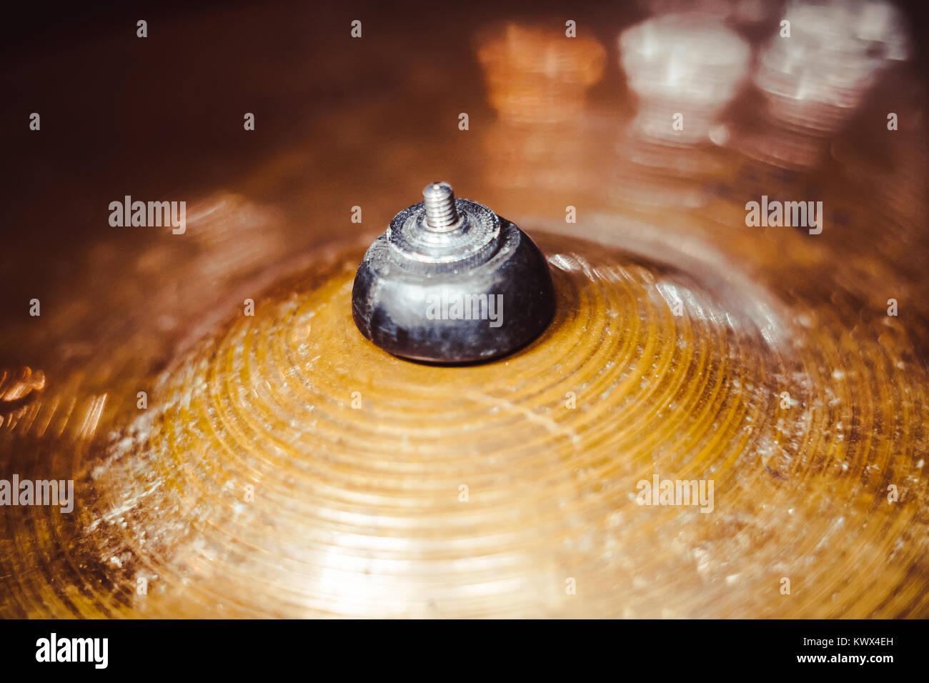 Set of plates of the drum closeup Stock Photo - Alamy