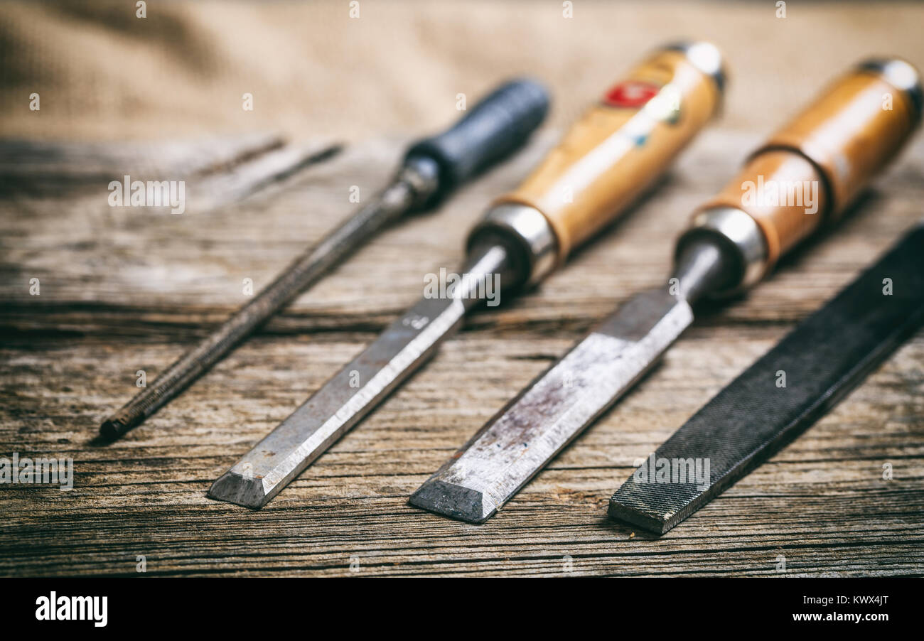 Old hand tools hi-res stock photography and images - Alamy
