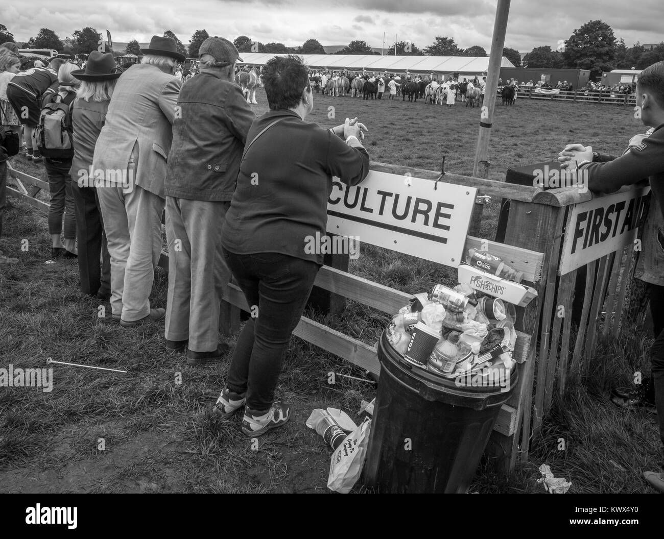 Farmers at country show Black and White Stock Photos & Images - Alamy