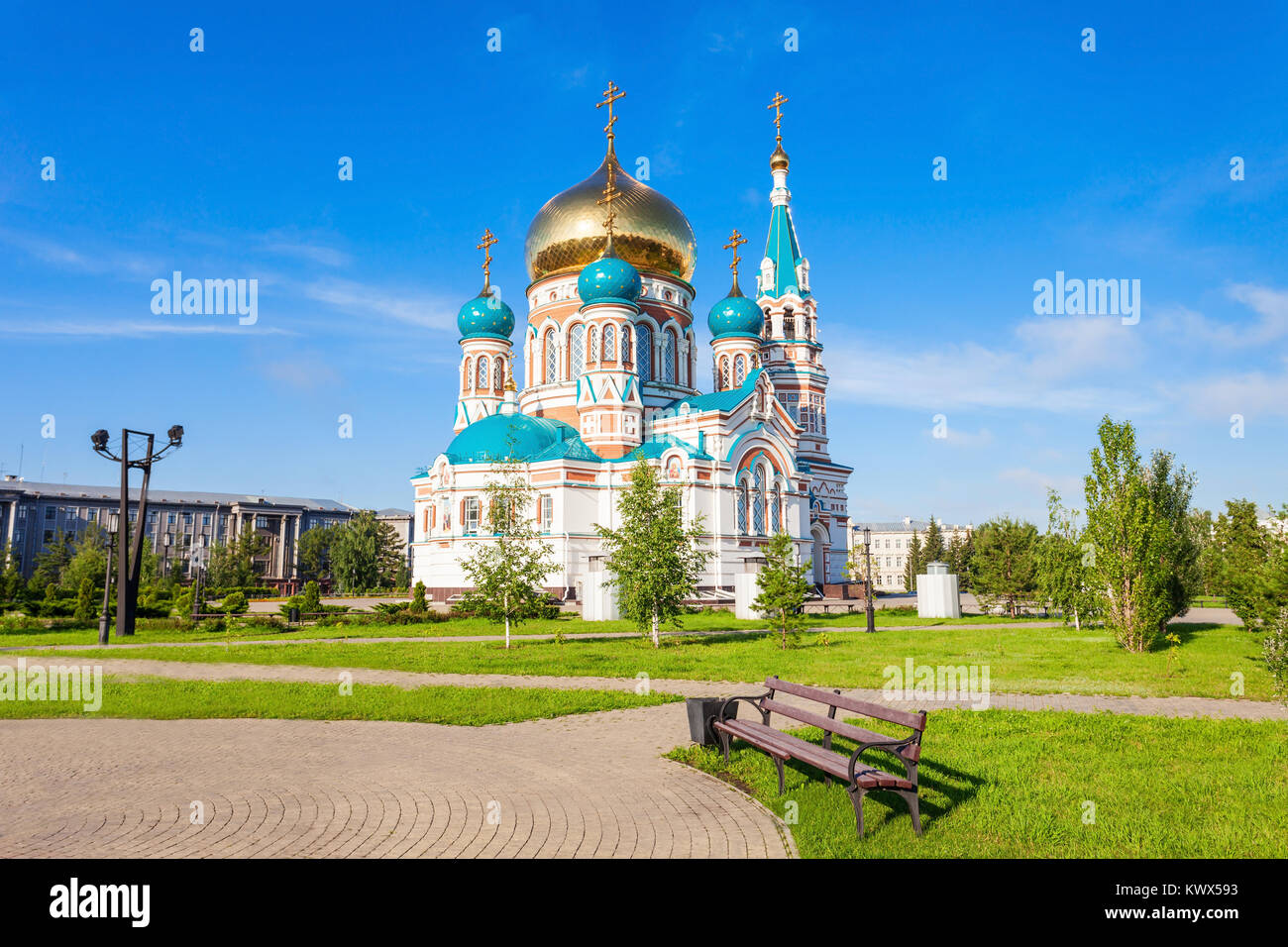 Omsk dormition cathedral hi-res stock photography and images - Alamy