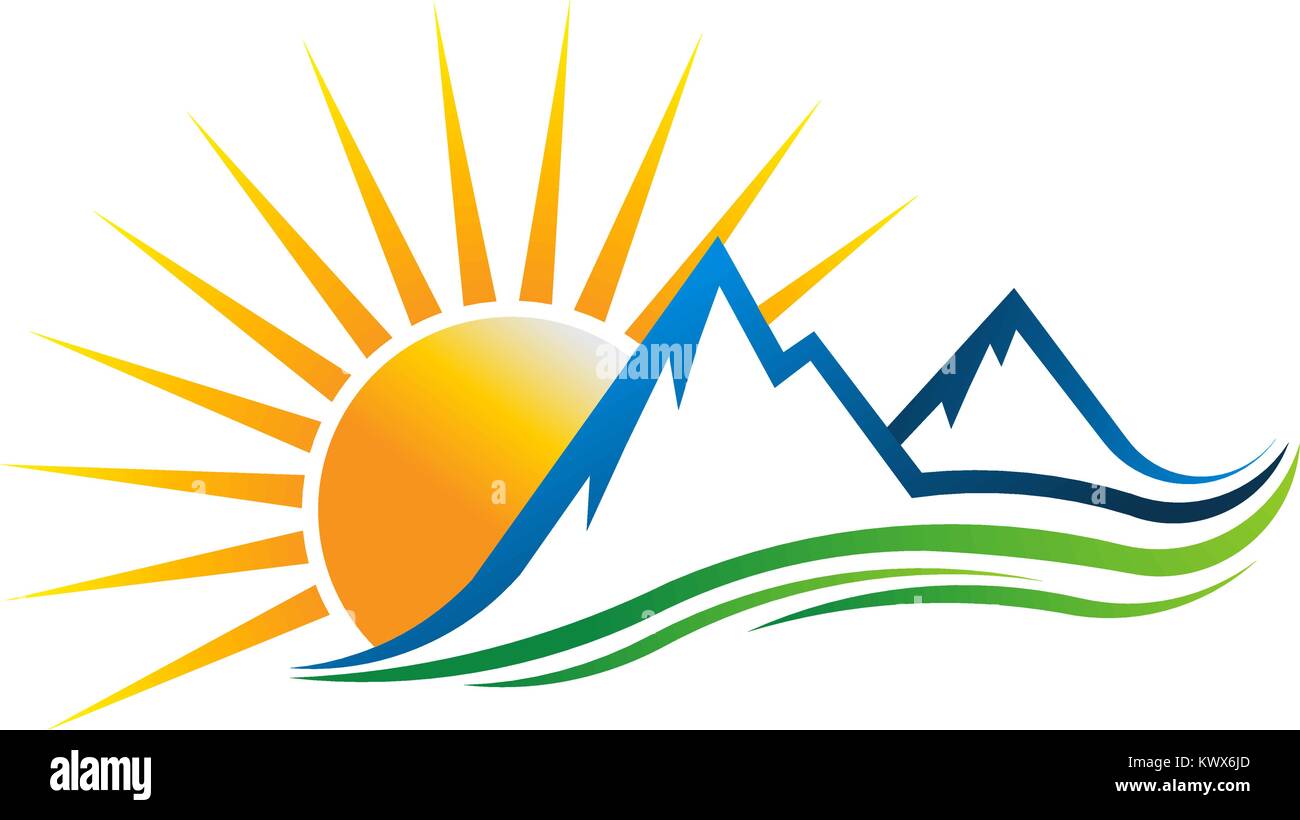 Mountains clean river Stock Vector Images - Alamy