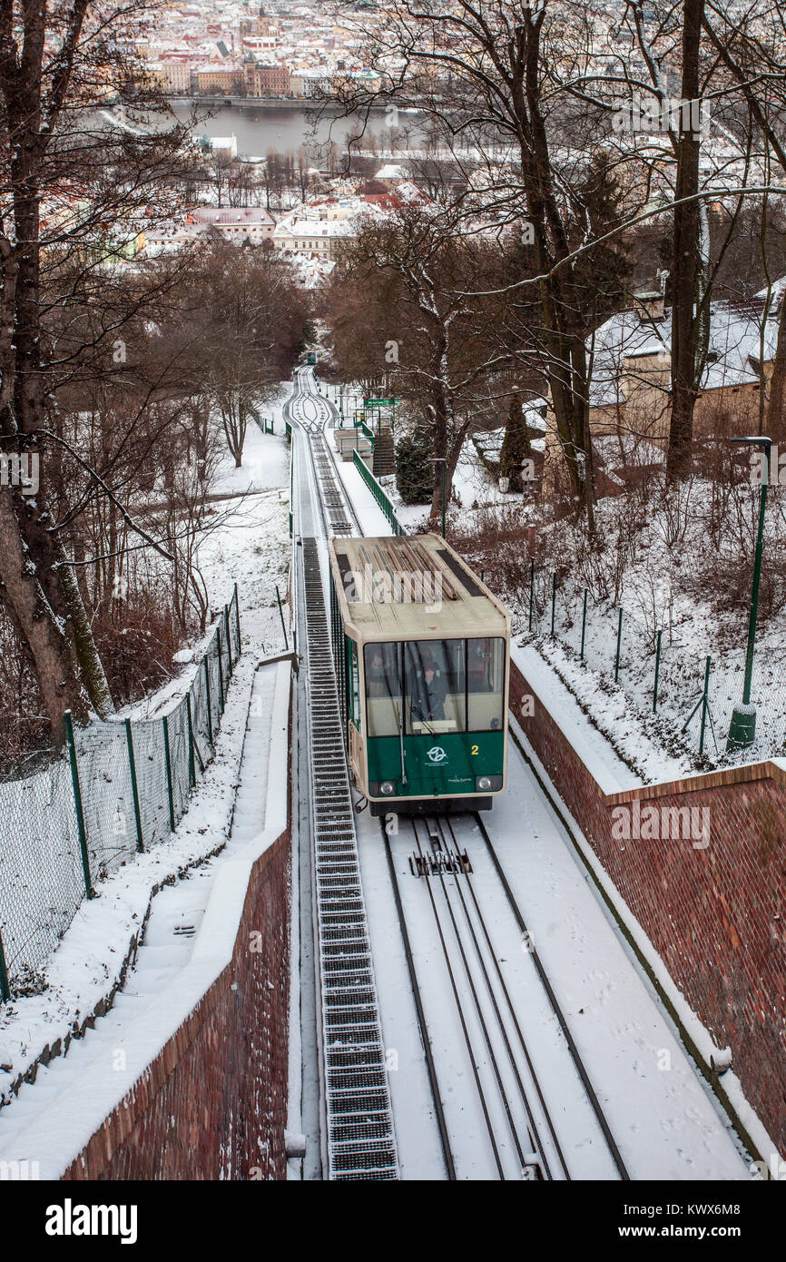Prague funicular hi-res stock photography and images - Alamy