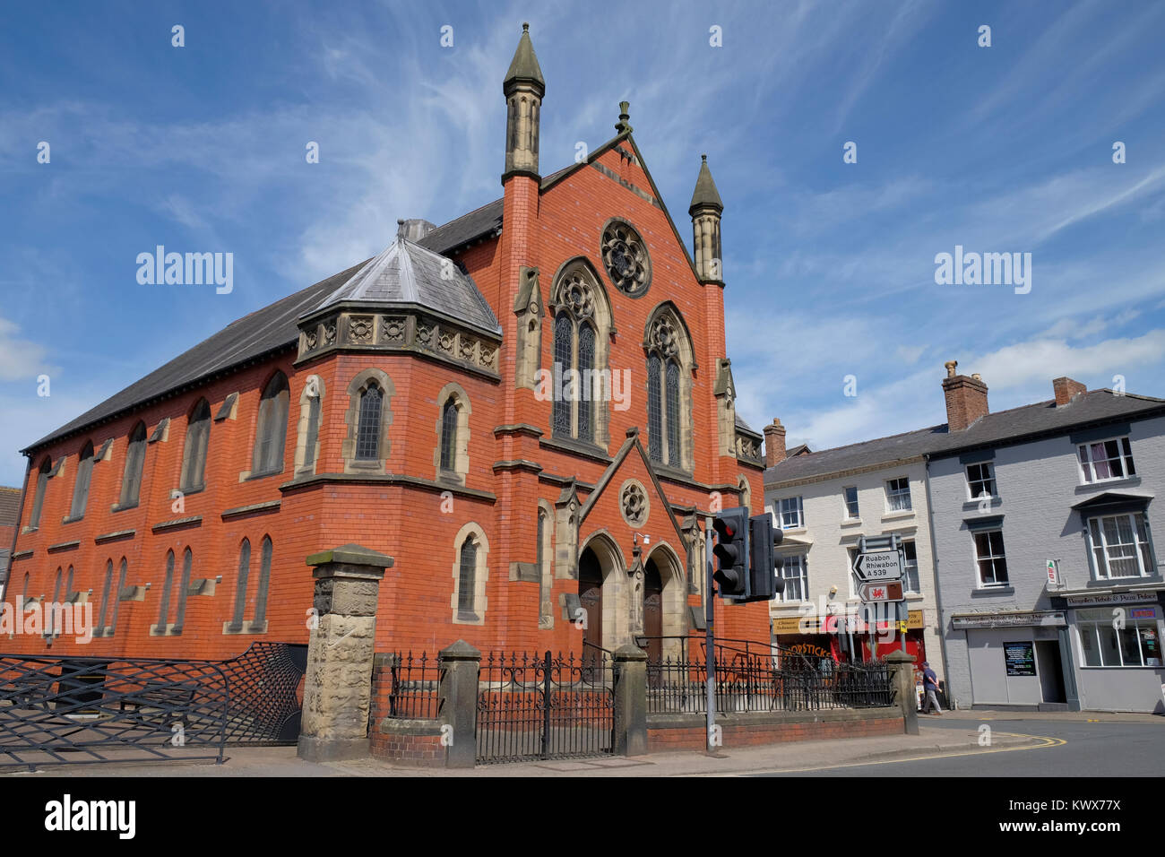 The 19th century Seion Welsh Wesleyan Methodist Chapel at Llangollen ...