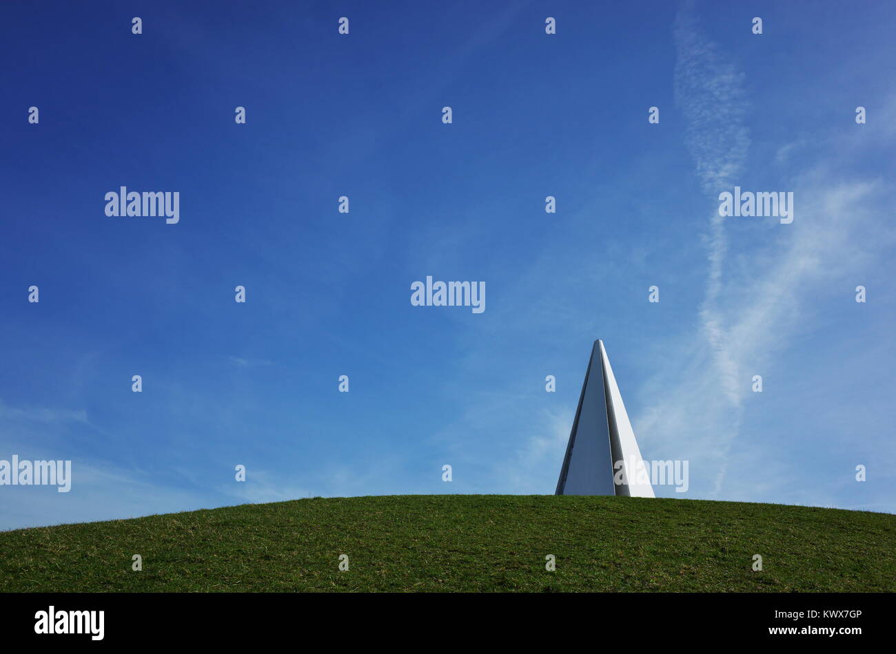 The Light Pyramid in Campbell Park, Milton Keynes, Buckinghamshire ...