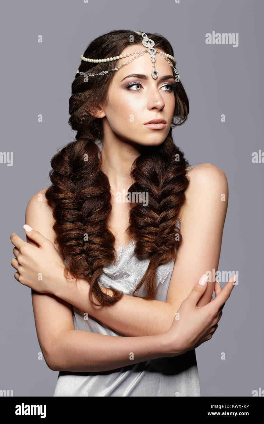 Long plaits hi-res stock photography and images - Alamy