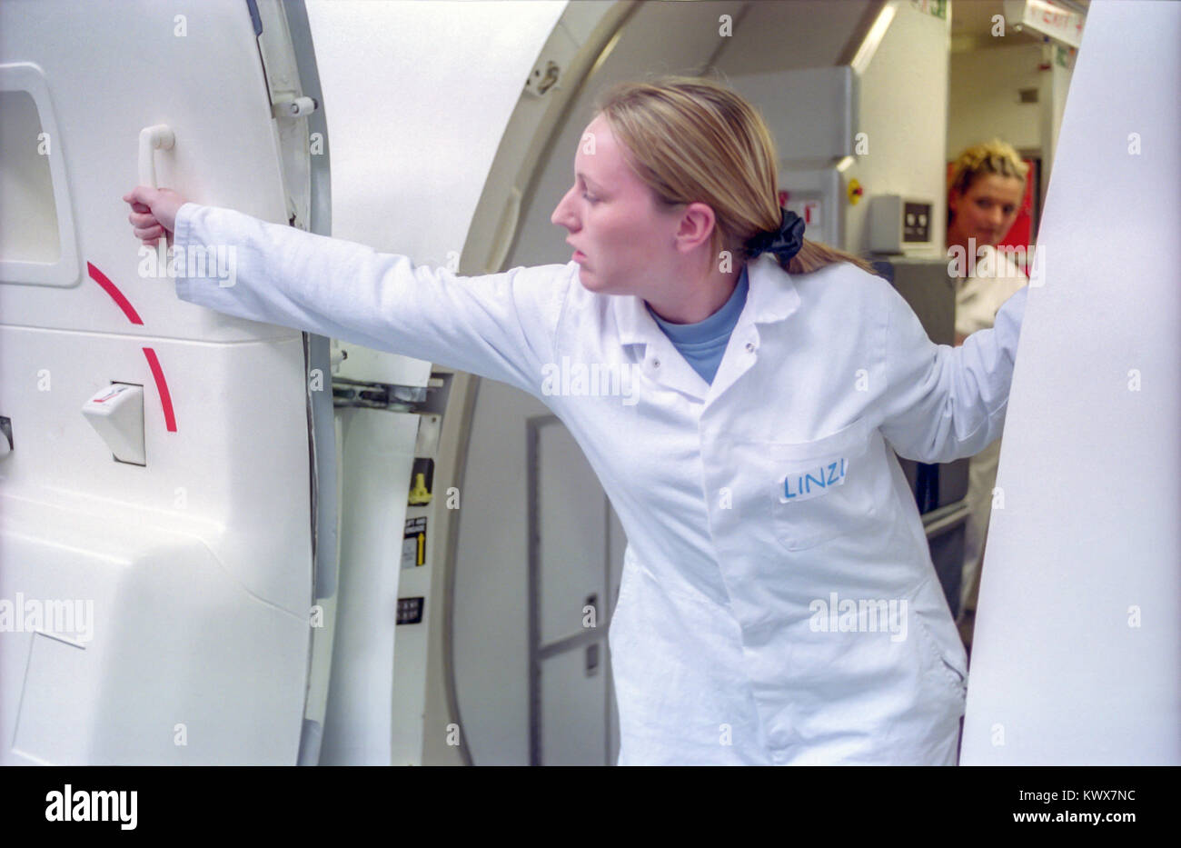 Air 2000 crew training at Lowfield Heath in West Sussex Stock Photo - Alamy