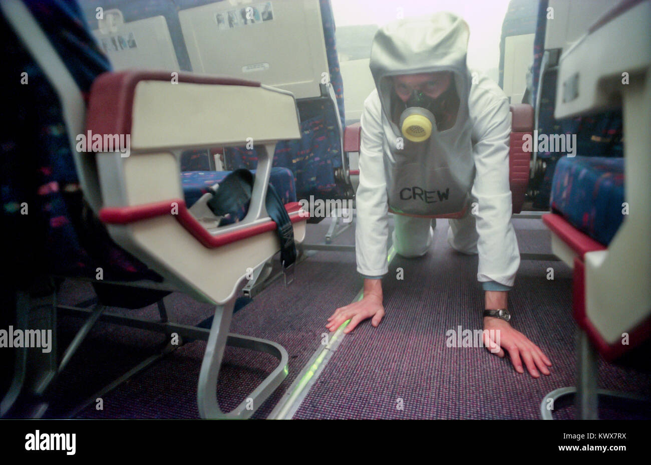 Air 2000 crew training at Lowfield Heath in West Sussex Stock Photo - Alamy