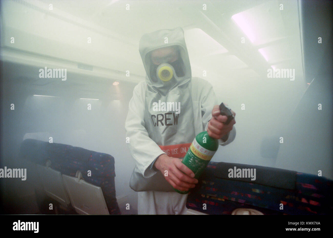 Air 2000 crew training at Lowfield Heath in West Sussex Stock Photo - Alamy